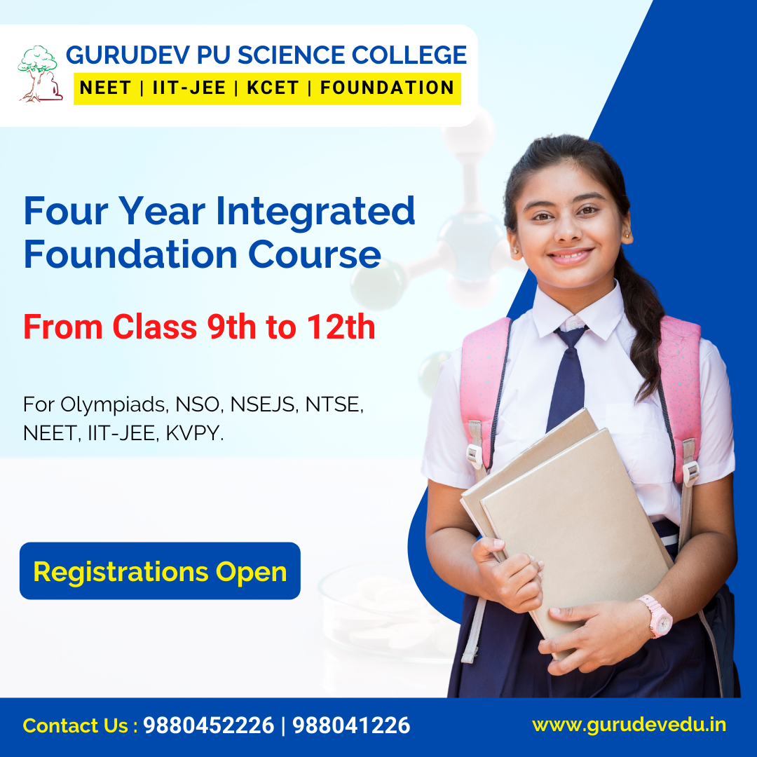 NEET Foundation Course - Gurudev PU Science College Dharwad